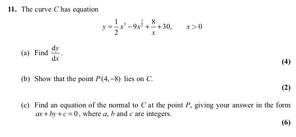 A-Level Edexcel Maths Pure Transformations of Functions: The curve C has equation y = \f